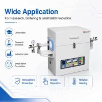 China TENCAN 1200C 1400C 1600C Horizontal Vacuum Tube Furnace Split Laboratory Sintering CVD Quartz Alumina Tube Oven for sale