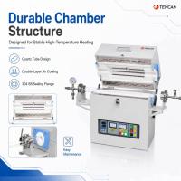China TENCAN 1200C 1400C 1600C Horizontal Vacuum Tube Furnace Split Laboratory Sintering CVD Quartz Alumina Tube Oven for sale