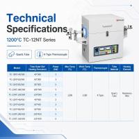 China TENCAN 1200C 1400C 1600C Horizontal Vacuum Tube Furnace Split Laboratory Sintering CVD Quartz Alumina Tube Oven for sale