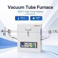 China TENCAN TC-16MT 1600C MoSi2 Heater Tube Furnace B Type Thermocouple Alumina Tube Electric Lab Sintering Oven Heat Treatment for sale
