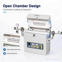 China TENCAN TC-16MT 1600C MoSi2 Heater Tube Furnace B Type Thermocouple Alumina Tube Electric Lab Sintering Oven Heat Treatment for sale