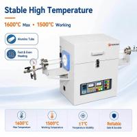 China TENCAN TC-16MT 1600C MoSi2 Heater Tube Furnace B Type Thermocouple Alumina Tube Electric Lab Sintering Oven Heat Treatment for sale