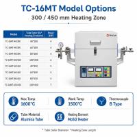 China TENCAN TC-16MT 1600C MoSi2 Heater Tube Furnace B Type Thermocouple Alumina Tube Electric Lab Sintering Oven Heat Treatment for sale