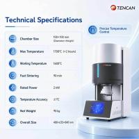 China 1C Accuracy Dental Ceramic Furnace 1700C High Temp Programmable 90 Min Fast Sintering 150 Units for sale