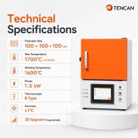 China TENCAN CE Certified 1700°C Dental Zirconia Sintering Furnace with MoSi2 Heater and 7-Inch Touch Screen for Denture Ceramic for sale