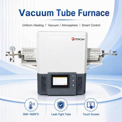 China TENCAN TC-12NT 1600°C Max Temperature Vacuum Tube Furnace with High-Purity Quartz Tube and Programmable Temperature Control for sale