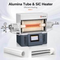 China TENCAN TC-14ST 1400C Vacuum Tube Furnace SiC Heater S-Type Thermocouple High-Temp Alumina Tube Lab Split Sintering Oven for sale