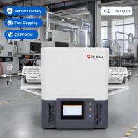 China TENCAN MoSi2 Heating 1600C Vacuum Tube Furnace TC-16MT B Type Thermocouple Split Lab Oven 30-Segment Programmable Advanced for sale