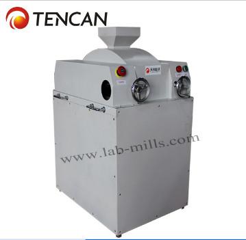 China 52rpm Gangue Slag Nylon Lab Double Roll Crusher Lab Less Than 3mm Output for sale