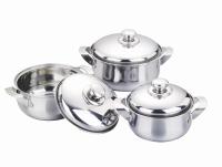 China cone-shape 3/4pcs cookware set / cooking pot for sale