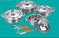 China 6pcs/8pcs pumpkin pot cookware set &cooking pot/high quality stainless steel pot for sale