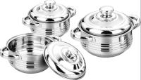 China 3pcs/4pcs cookware set & stainless steel cooking pot &16cm -24cm casseroles & kitchenware &sauce pot for sale