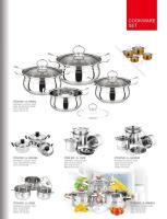 China 2016 hot sales 16/18/20/22 cookware set with color +flower &stainless steel pot &non-stick pot for sale