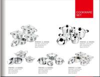 China 2016 hot sales 16/18/20/22 cookware set with color +flower &stainless steel pot &non-stick pot for sale