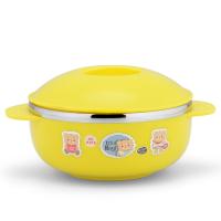 China 2016 new style stainless steel 201 and PP yellow color kitchenware for children for sale