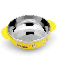 China 2016 new style stainless steel 201 and PP yellow color kitchenware for children for sale
