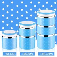China colorful  stainless steel round food container ,0.7L to 2.1L food carrier,lunch box,14CMfood lunch container for sale