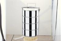 China 2/3/4  layers with  bakelite handle  lunch box & keep warm food carrier & stainless steel hand pan for sale