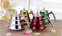 China 2016 hottest 1.2L  stainless steel kettle bamboo kettle with gold color &teapot &whistling kettle& roma kettle for sale