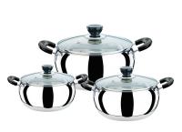 China 2017 hottest stainless steel cookware set $16cm-18cm-20cm to 26cm cooking pot & kitchenwares for sale