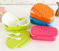 China 2 layer japanese  lunch box plastic & red-green -yellow- lunch box & bins & square  food carrier & lunch box for kid's for sale
