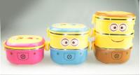 China color lunch box & 2-4 layer lunch box& keep warm food carrier& lunch box for kid's & plastic +stainless steel lunch box for sale