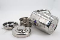 China 1.0L /1.4L / 2.0L / 2.8L /3.8L/6.5L Hand pan  & stainless steel lunch box & keep warm double wall food carrier for sale