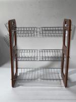 China 17pcs  3 layers  dish rack ,bowl drainer ,  Drain water ,with House shape ,stainless steel +pp ,16pcs to 22pcs dish for sale