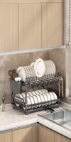 China Iron Dish Rack for Kitchen Room Space Kitchen Classification Folding Rack for sale