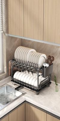 China Iron Dish Rack for Kitchen Room Space Kitchen Classification Folding Rack for sale