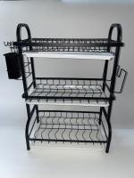 China Rectangular Kitchen Product in Vibrant Color for Room Space 43CM 3 Layers black ,gold,green for sale