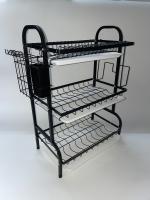 China Rectangular Kitchen Product in Vibrant Color for Room Space 43CM 3 Layers black ,gold,green for sale