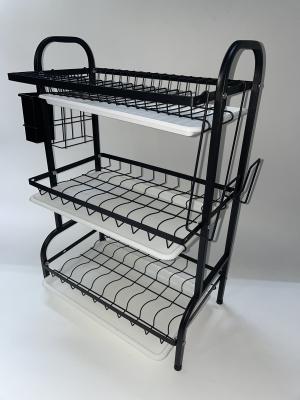China Rectangular Kitchen Product in Vibrant Color for Room Space 43CM 3 Layers black ,gold,green for sale