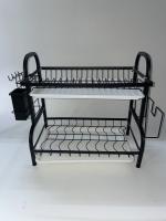 China Kitchen Dish Rack Easy To Assemble Folding Rack for Organizational Needs for sale