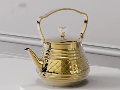 China 1.0L-3.0L whisting kettle ,gold color & sliever color ,Applicable to open flame and induction cooker for sale