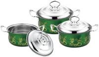 China 6 pcs kitchen cookware set &cookwere set stainless steel &  16/18/20cm colorful induction cookware set for sale