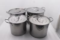 China 6L/10L/12L/16L 4pcs high quality stainless steel cookware set & 24 /26/28/30cm cooking  pot & 8pcs  410# stcok pot for sale