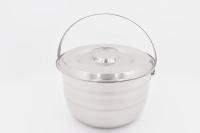 China 18cm Kitchenware and cookware round metal cooking stock pot stainless steel cooking pot for sale