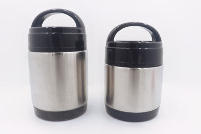 China 1.4L  Wholesale BPA free 3 compartment vacuum lunch box double wall stainless steel food container for sale