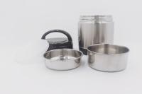 China 1L High-end double layer insulated storage food container grade stainless steel lunch box for sale