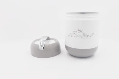 China 1L Hot sale double lid vacuum food box with spoon stainless steel insulated food jar for sale
