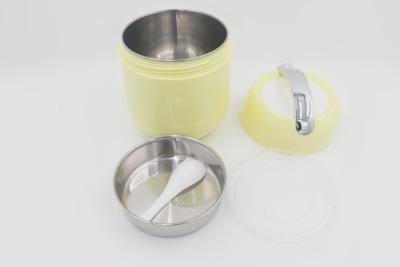 China 1L  Mini double wall 304# stainless steel kids food jar large capacity 3 inserts thermos for sale