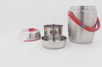 China 1.5L Portable layer design food warmer container stainless steel insulated thermos for sale