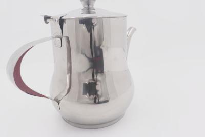 China 70oz Serving pot turkish coffee pot stainless steel silver teapot for sale
