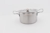 China 4pcs Casserole set silver cooking pot cheap price stainless steel hot steamer wiht lid for sale
