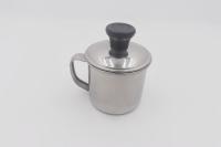 China 12cm Outdoor use stainless steel camping cup chrome wine mug with cover for sale