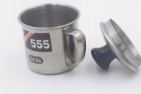 China 10cm Hot sale in middleeast drinking cup with bakelite knobs steel factory customized cheap mugs for sale