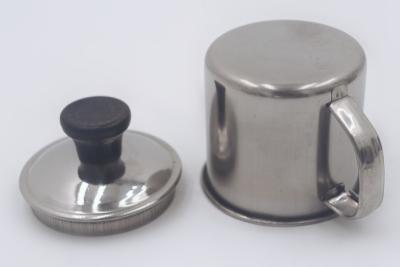 China 13cm Bulk items stainless steel oil pot stainless steel sugar pot with lid for sale