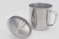 China 8cm Cups without lid Economic high quality cheap metal coffee cup steel camping travel mug for sale