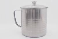 China 6pcs 9-14cm Factory supplier stainless steel beer drinking cup custom drink metal cup with handle for sale